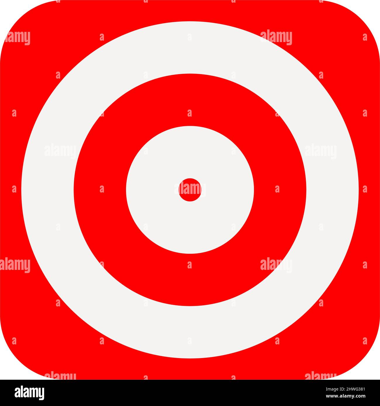 Simple radial, radiating and concentric circles. Target, aim, bullseye ...