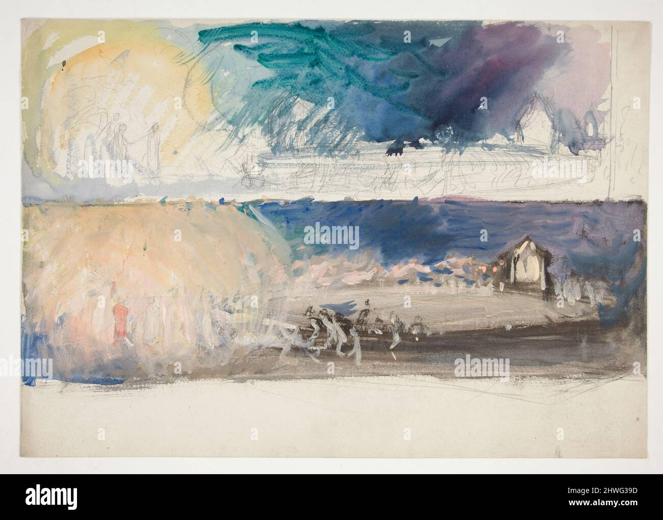 Composition study for “The Arthurian Round Table and the Fable of the ...