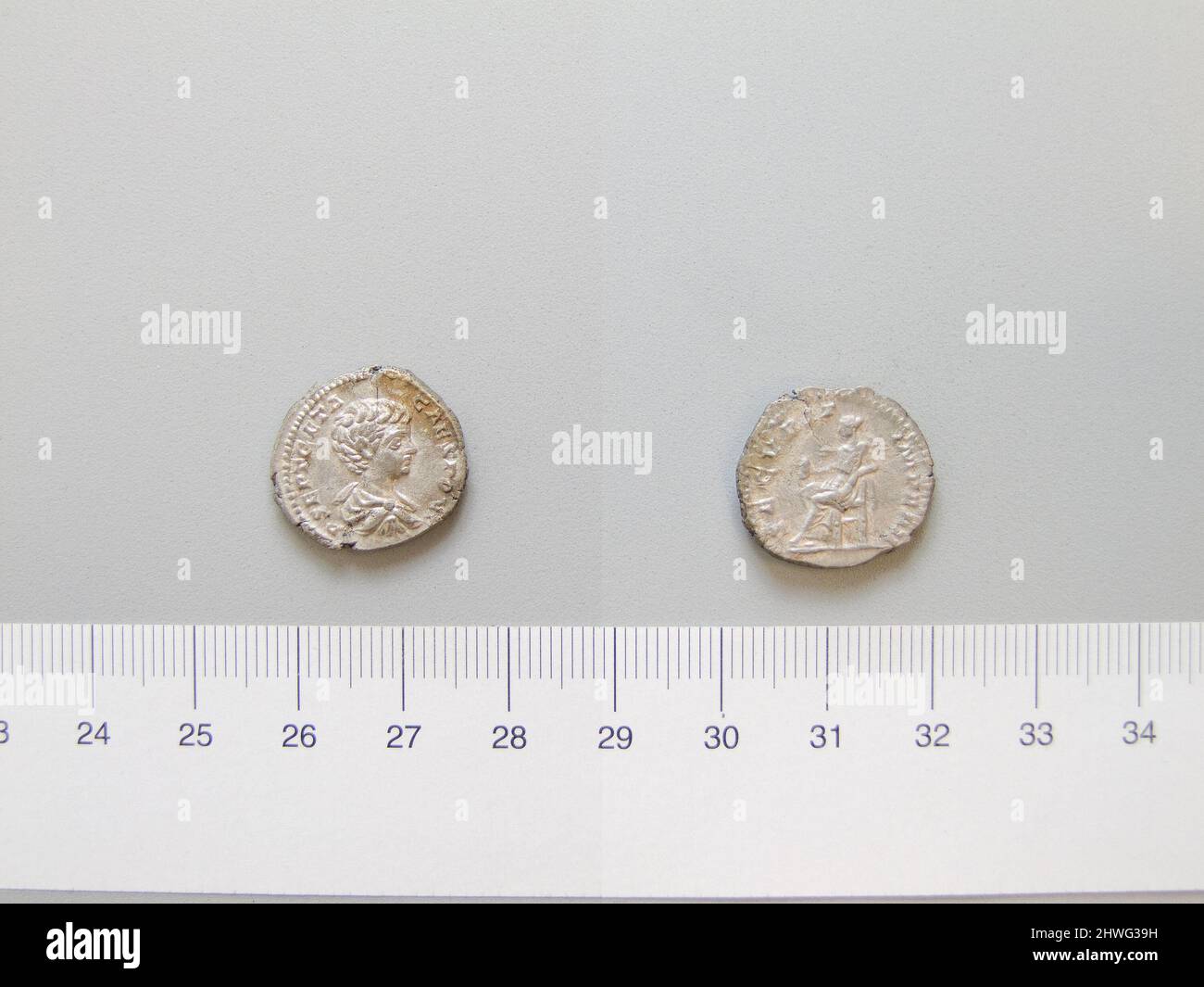 Denarius of Geta Lucius Septimius, Emperor of Rome from Rome. Ruler ...