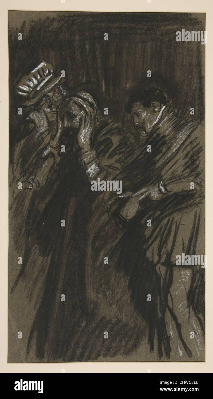 Three men, study for Taming of the Shrew (?). Artist: Edwin Austin ...