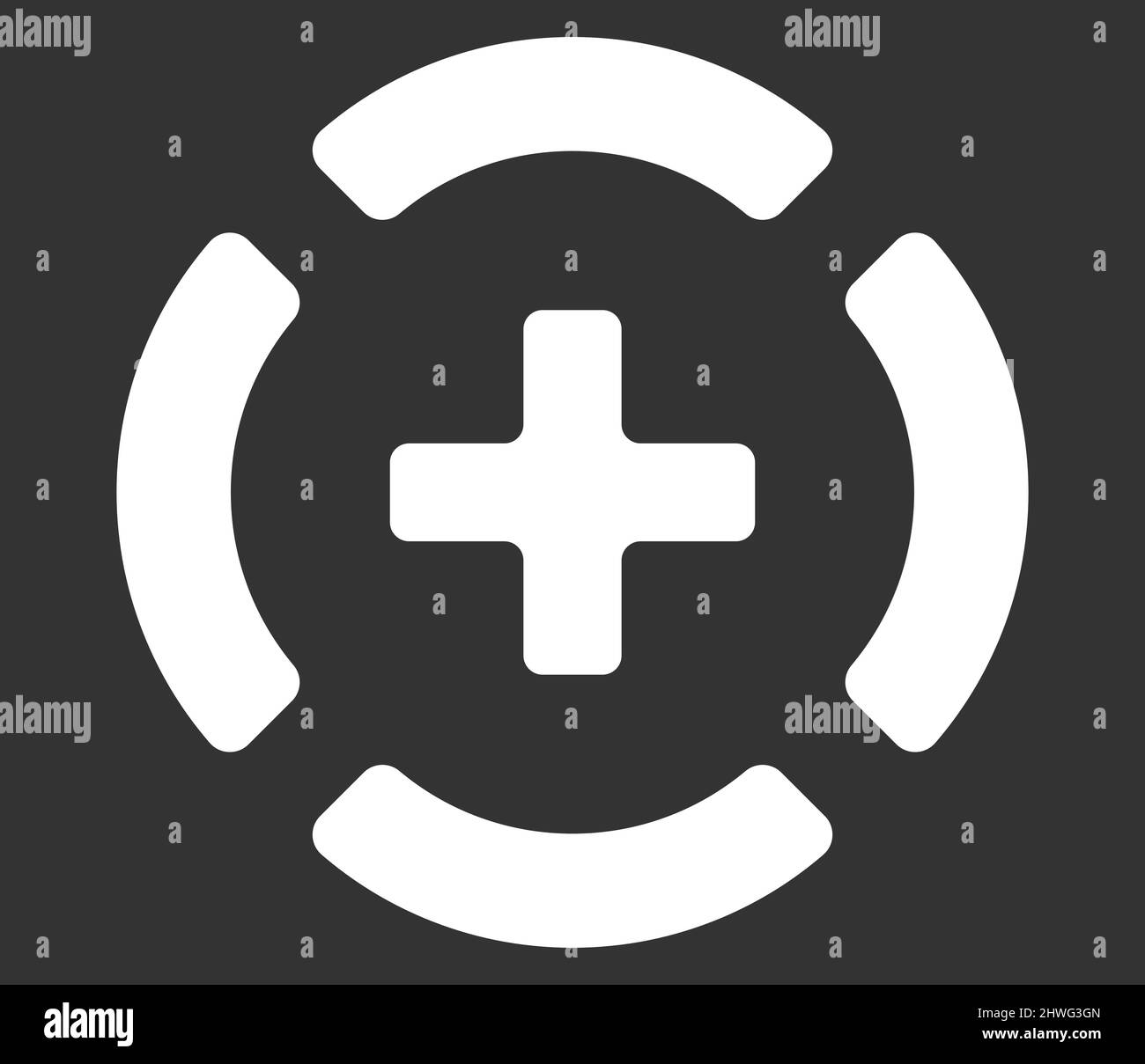 Target mark, crosshair, reticle and viewfinder icon, symbol - stock ...