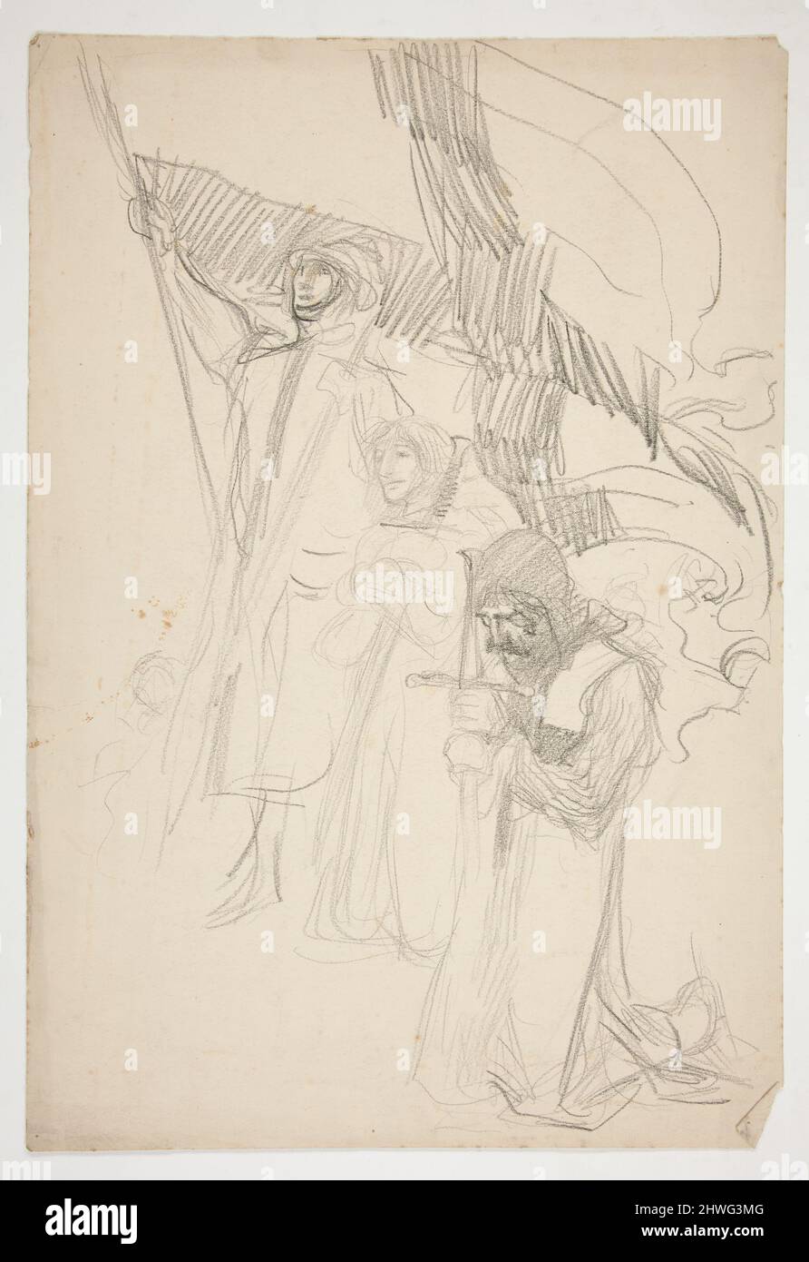 Study for “Crusaders Sighting Jerusalem” (oil painting). Artist: Edwin ...