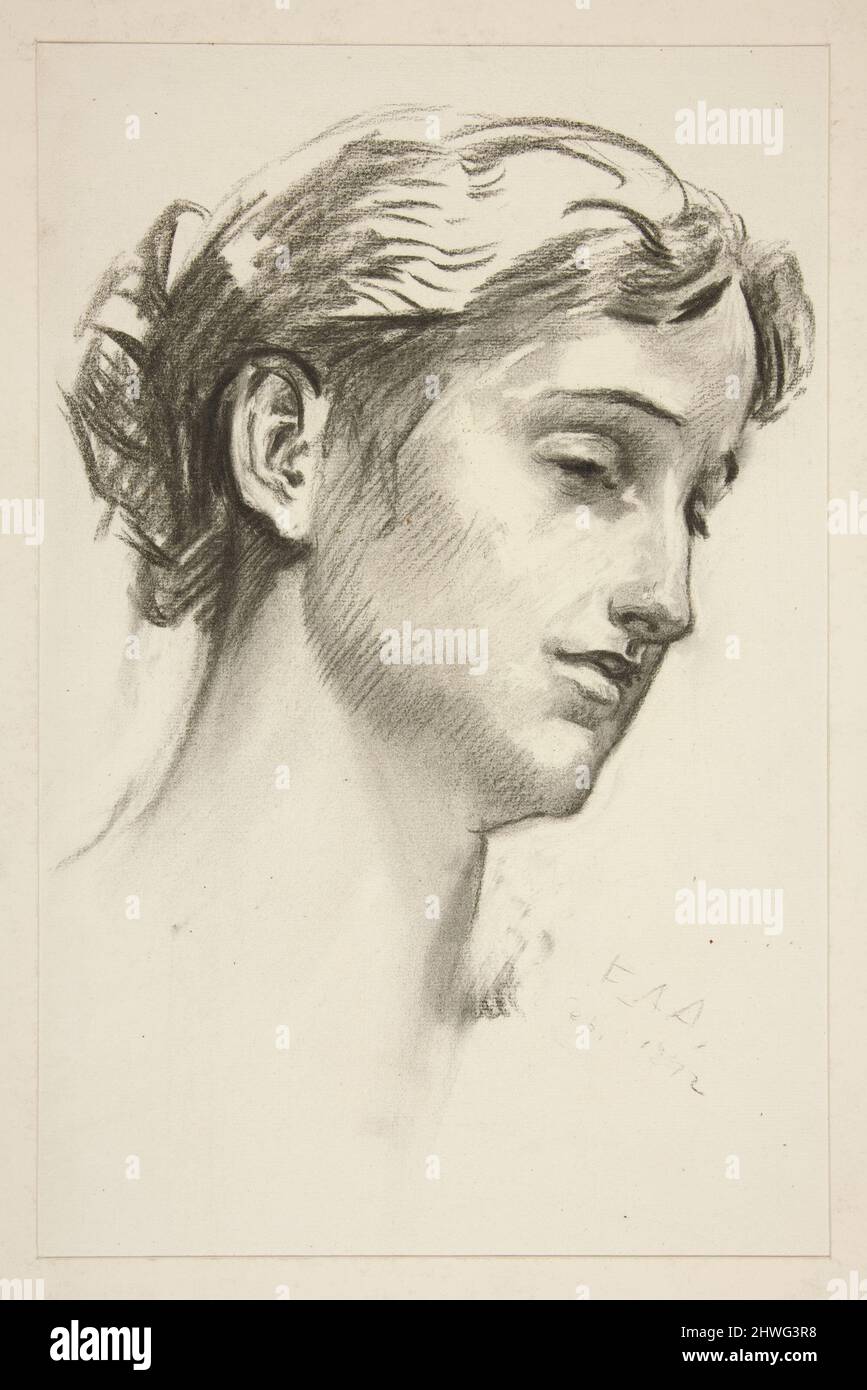 Portrait of a Young Woman. Artist: Edwin Austin Abbey, American, 1852 ...