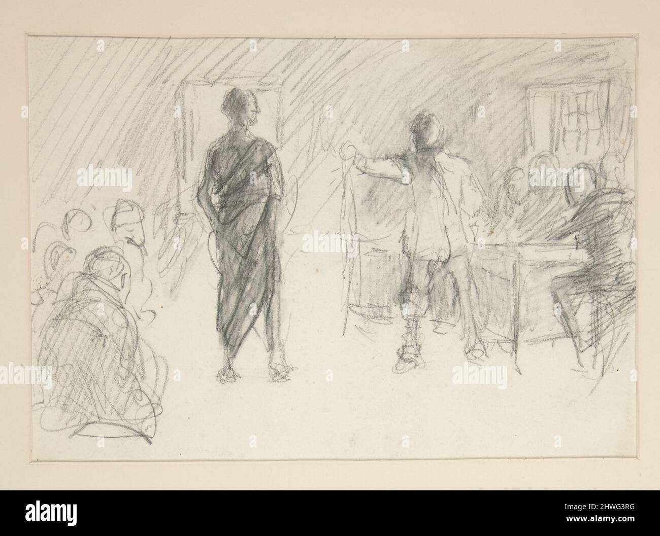 Study for “Miles Standish’s Challenge”. Artist: Edwin Austin Abbey ...