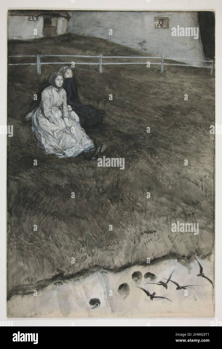 Study for “Two Wives”. Artist: Edwin Austin Abbey, American, 1852–1911 ...