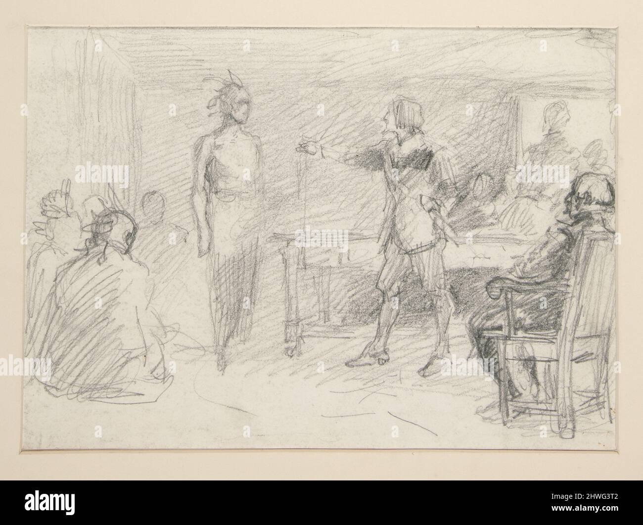 Study for “Miles Standish’s Challenge”. Artist: Edwin Austin Abbey ...