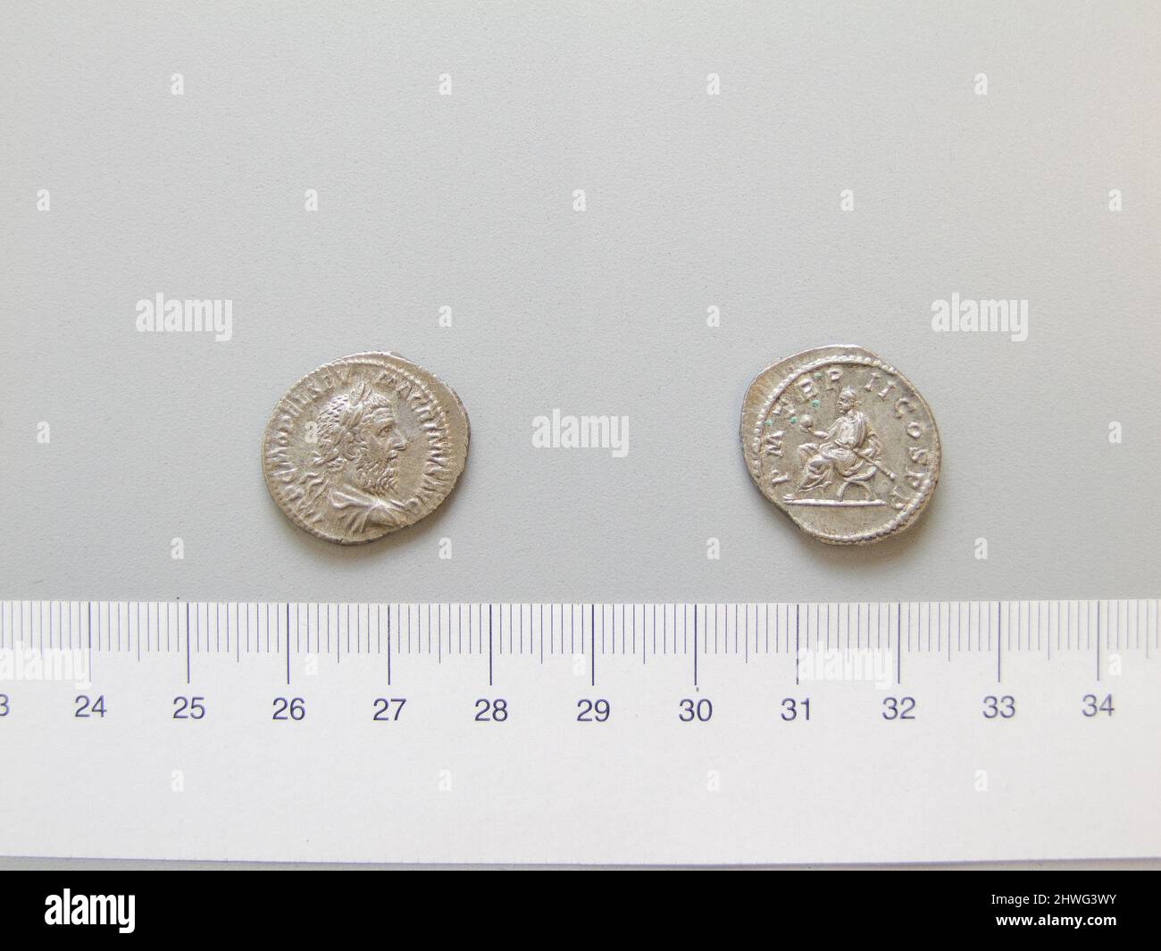 Denarius of Macrinus, Emperor of Rome from Rome. Ruler: Macrinus ...