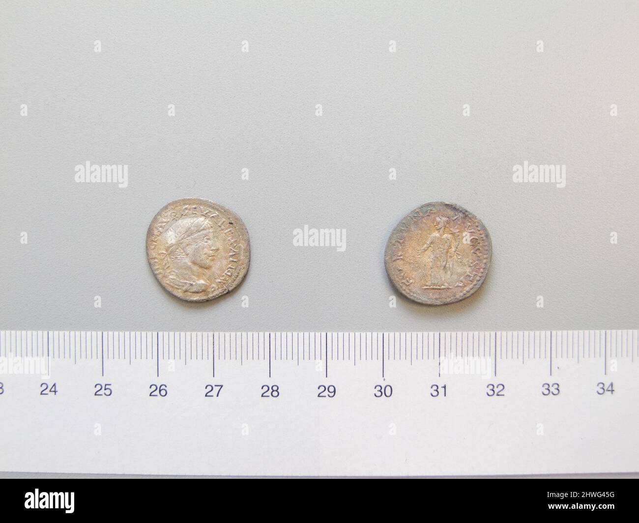 Denarius of Severus Alexander, Emperor of Rome from Antioch. Ruler ...