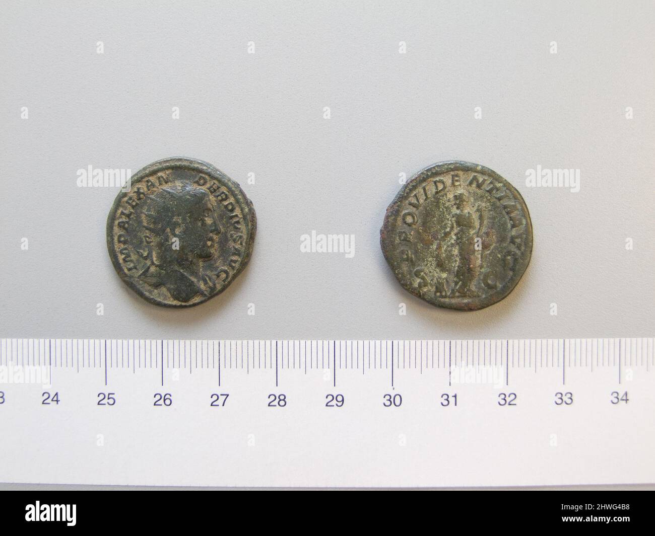 Dupondius of Severus Alexander, Emperor of Rome from Rome. Ruler ...