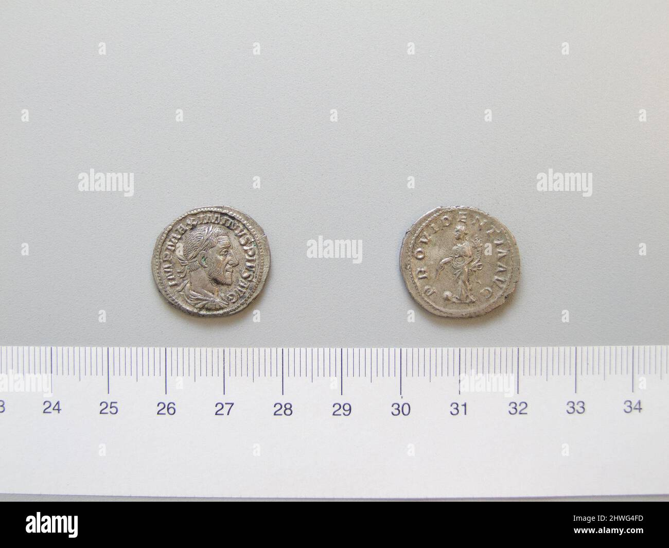 Denarius of Maximinus I, Emperor of Rome from Rome. Ruler: Maximinus I ...