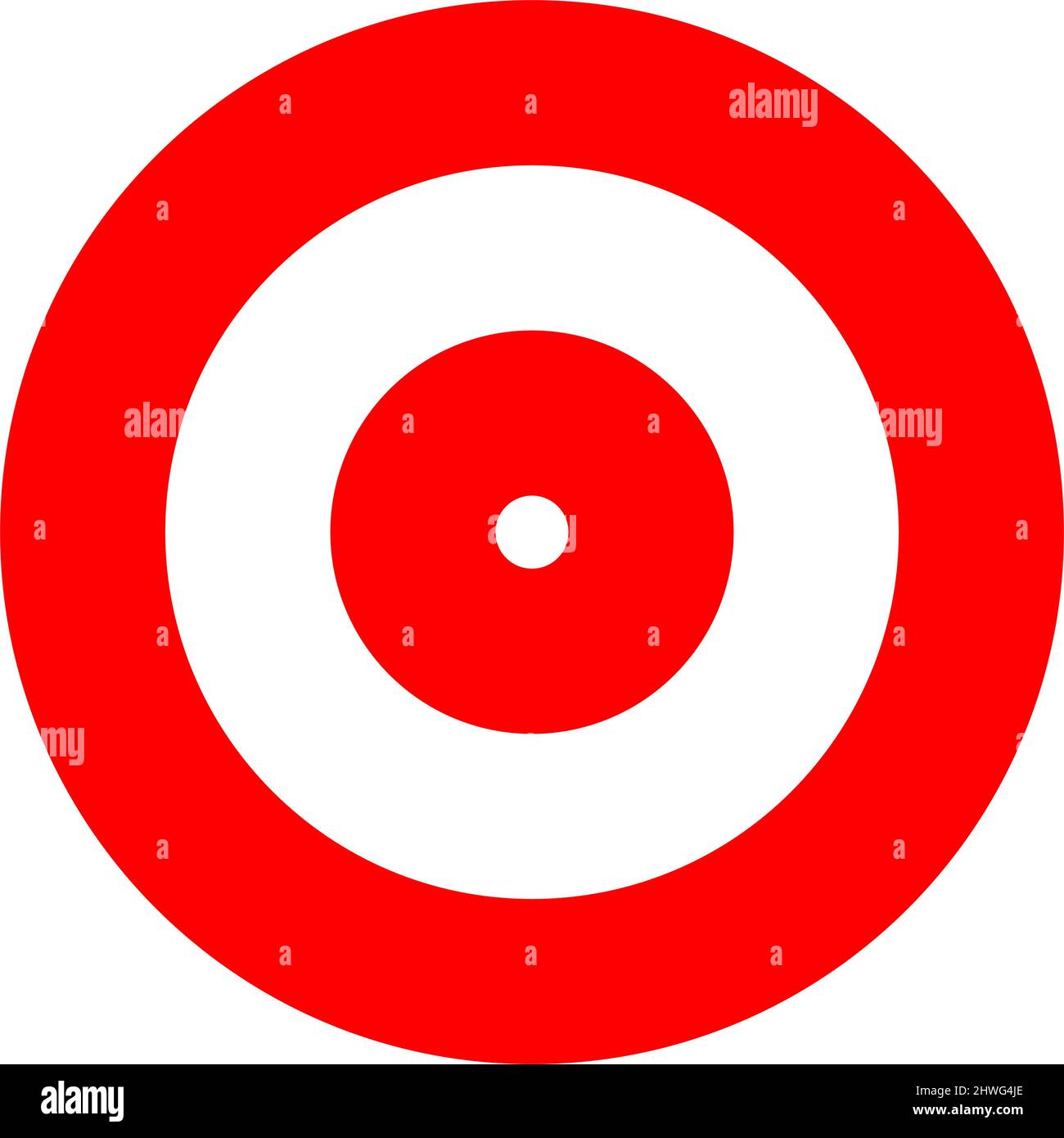 Simple radial, radiating and concentric circles. Target, aim, bullseye ...