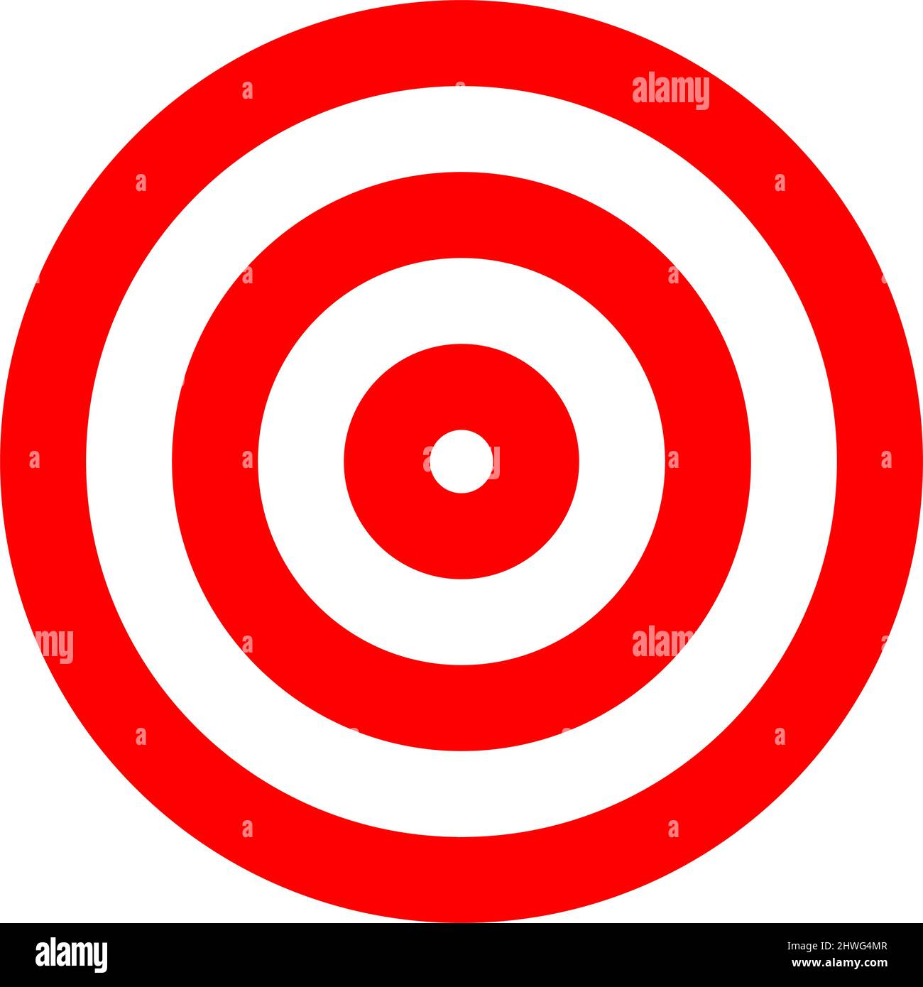 Simple radial, radiating and concentric circles. Target, aim, bullseye ...