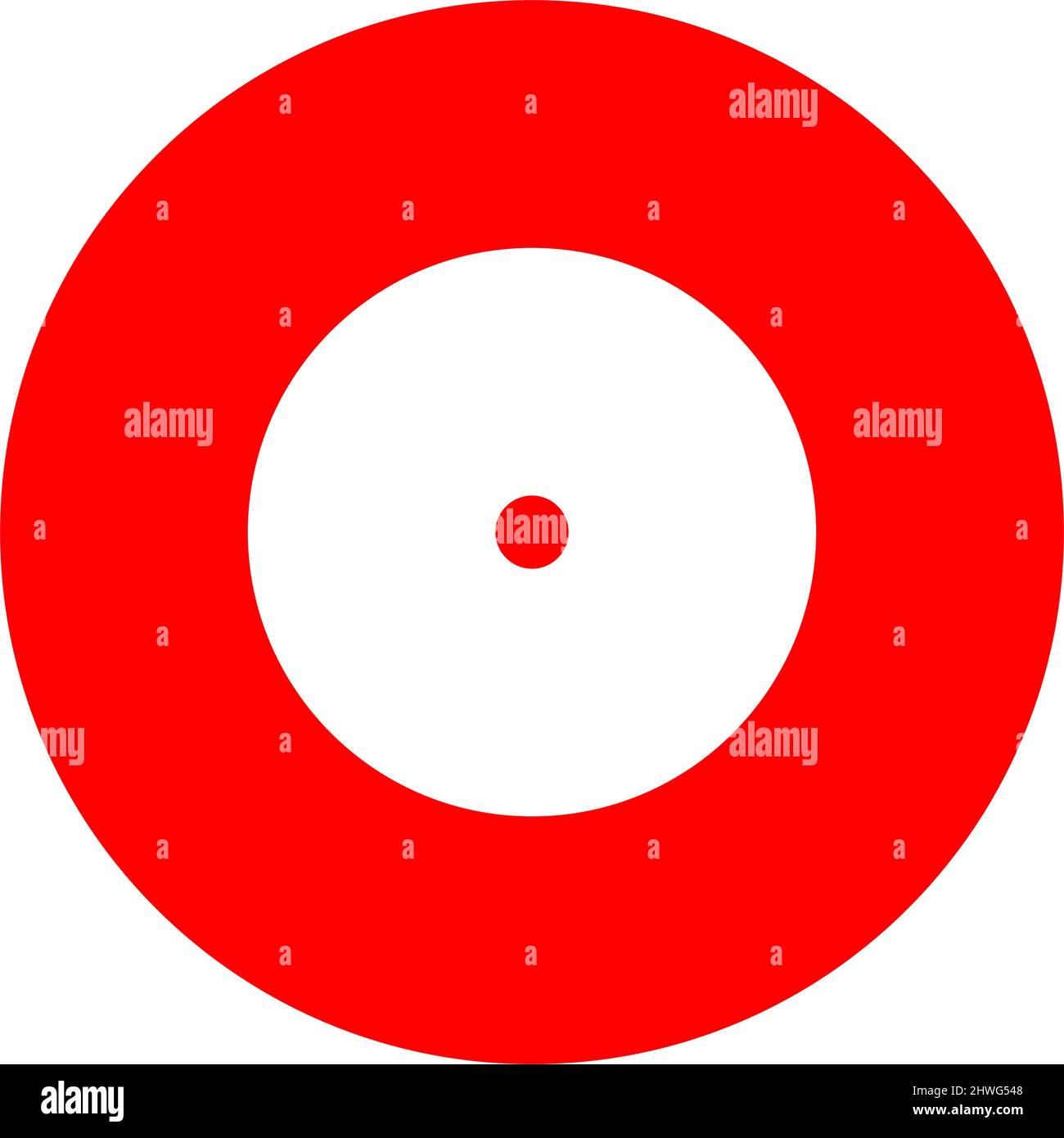 Simple radial, radiating and concentric circles. Target, aim, bullseye ...