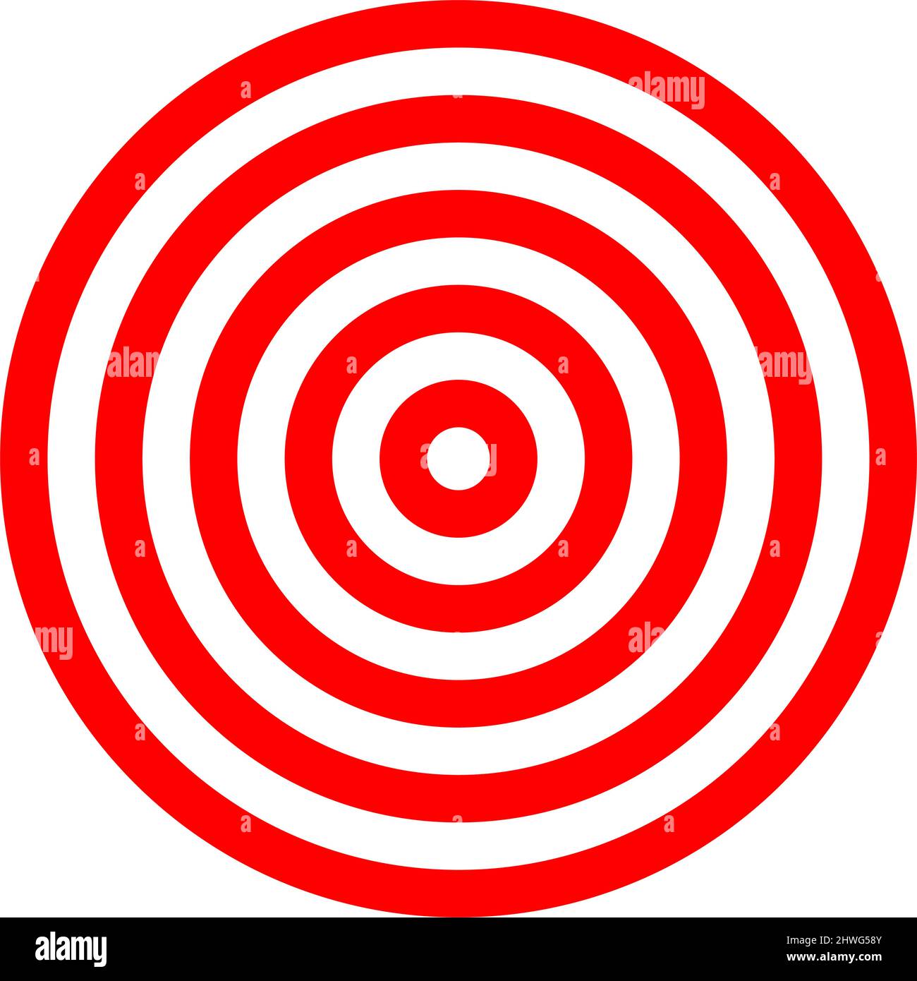 Simple radial, radiating and concentric circles. Target, aim, bullseye ...