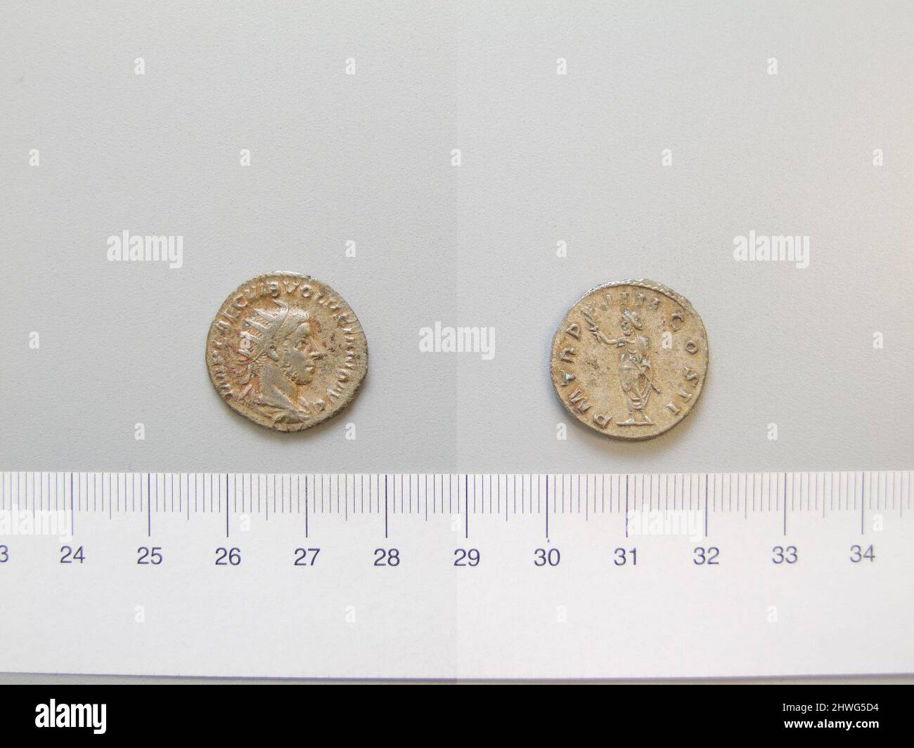 Antoninianus of Volusianus, Emperor of the Roman Empire from Rome ...