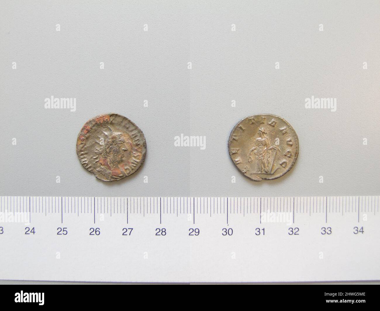 Antoninianus of Valerian, Emperor of Rome from Antioch. Ruler: Valerian ...