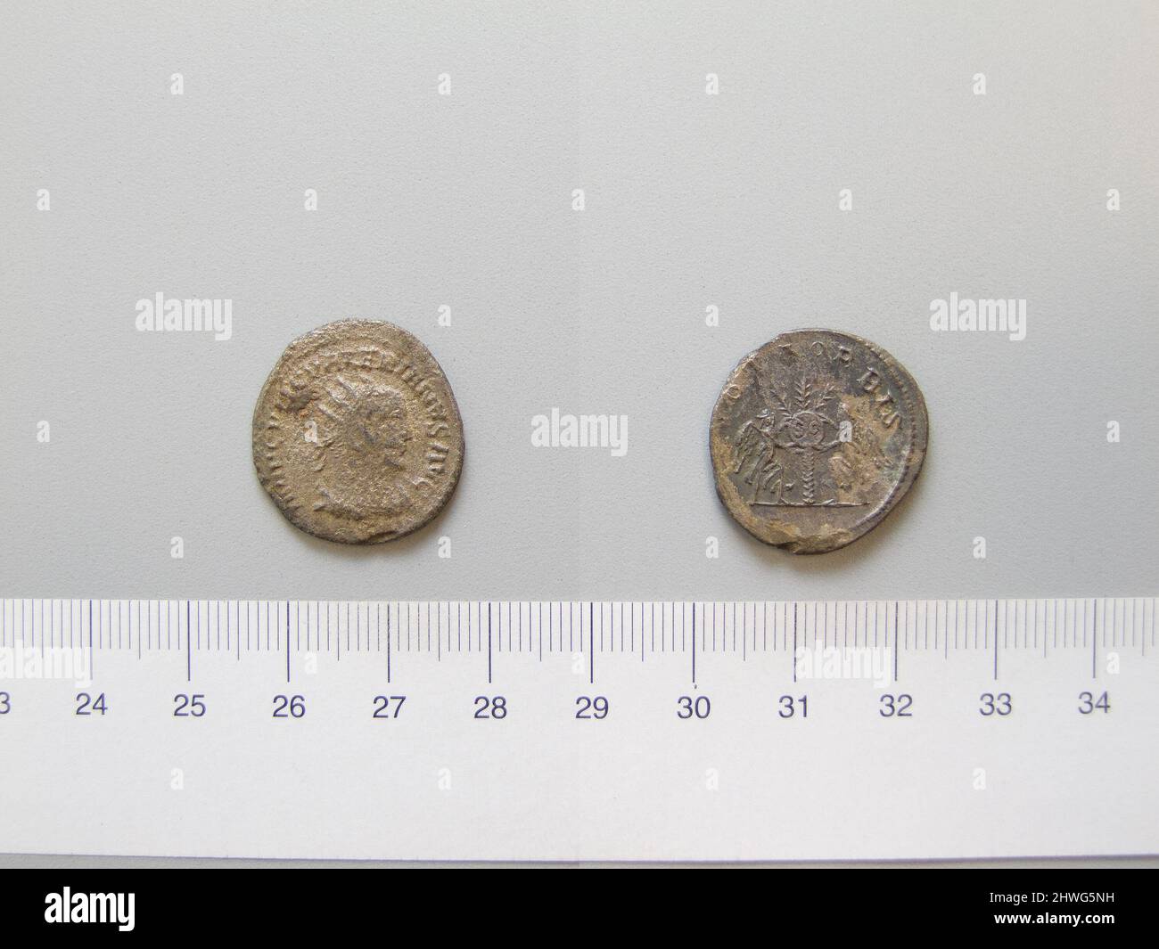 Antoninianus of Valerian, Emperor of Rome from Antioch. Ruler: Valerian ...