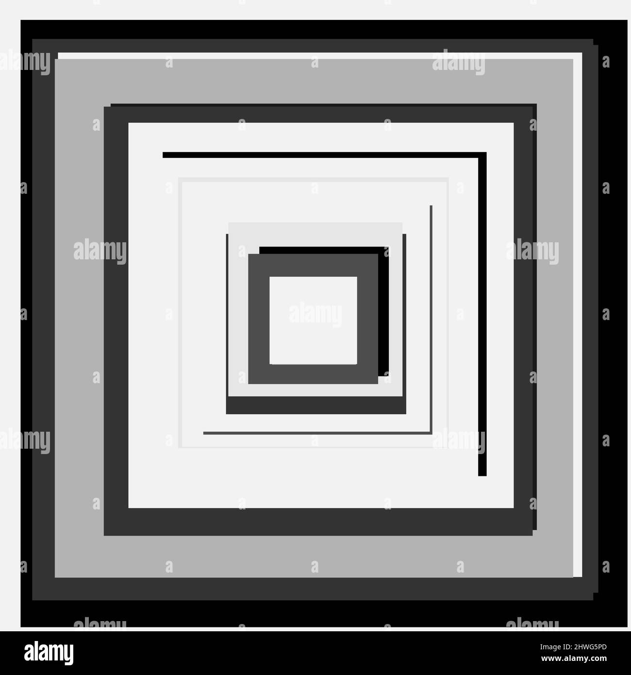 Overlapping random squares abstract grayscale geometric vector ...