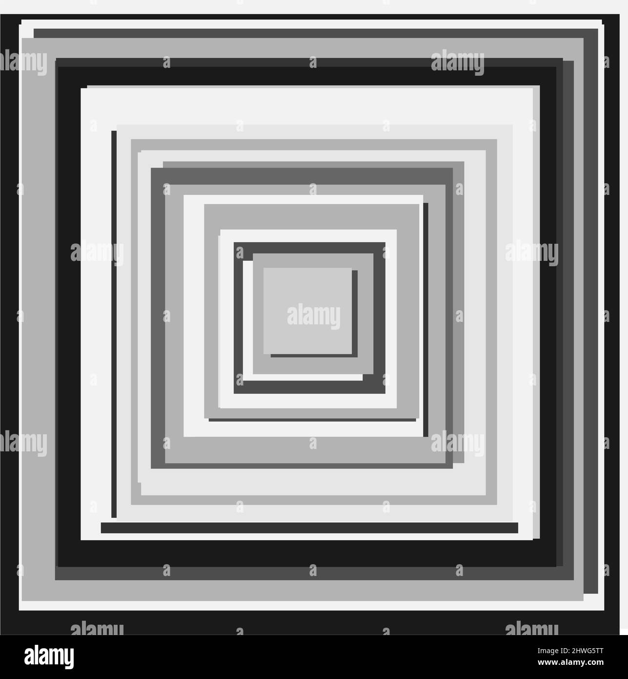 Overlapping random squares abstract grayscale geometric vector ...