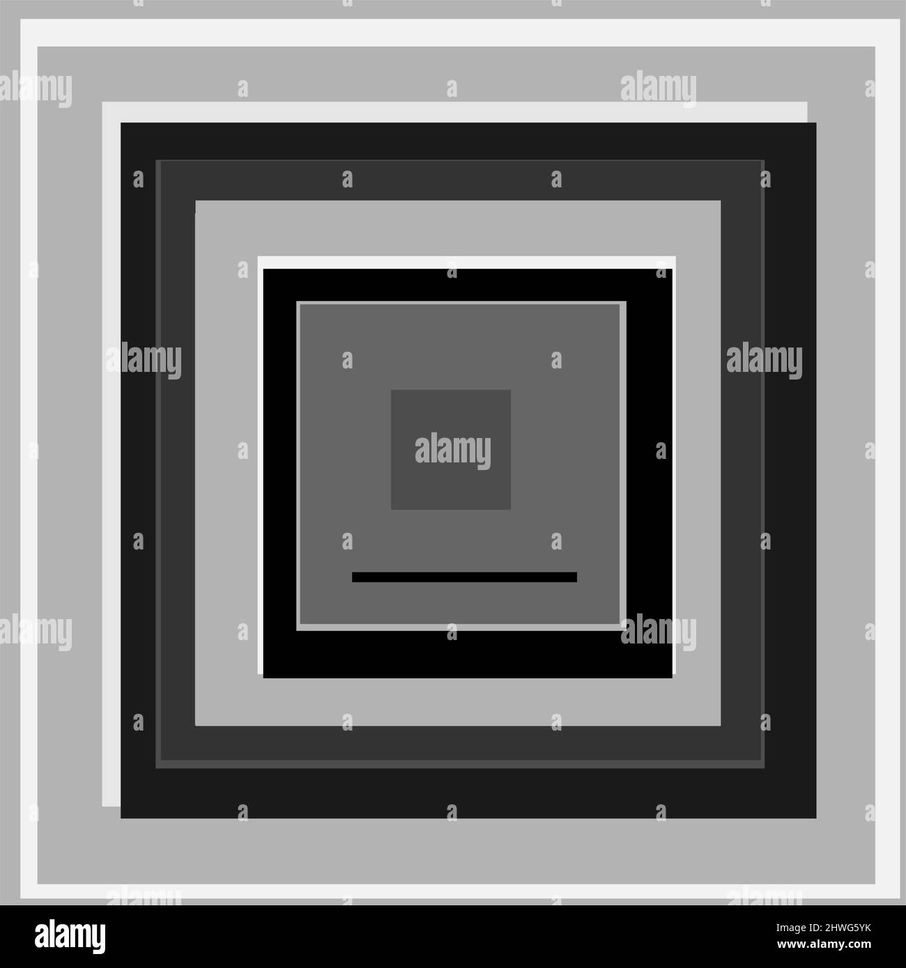 Overlapping random squares abstract grayscale geometric vector ...