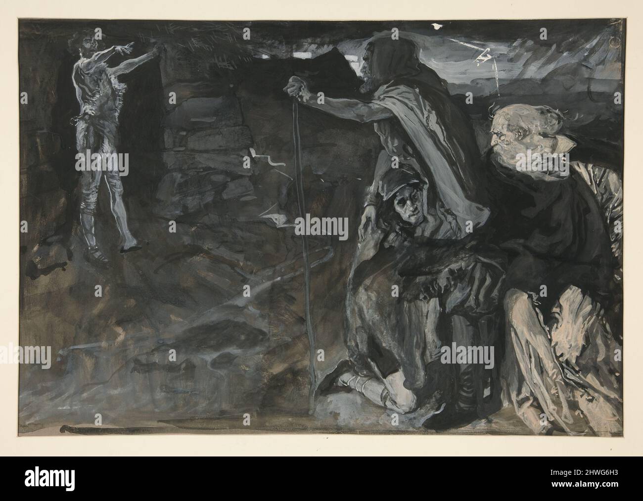 Study for King Lear (?). Artist: Edwin Austin Abbey, American, 1852 ...