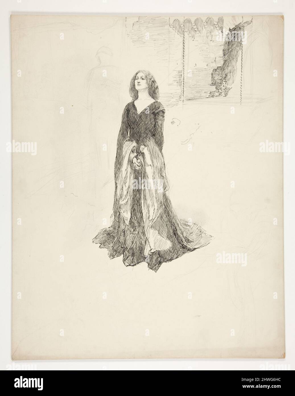 Lady with Hands Clasped, from King Richard II. Artist: Edwin Austin ...