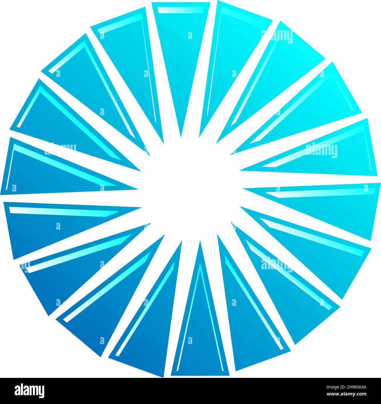 Shiny, glossy abstract radial, circular design element vector - stock ...