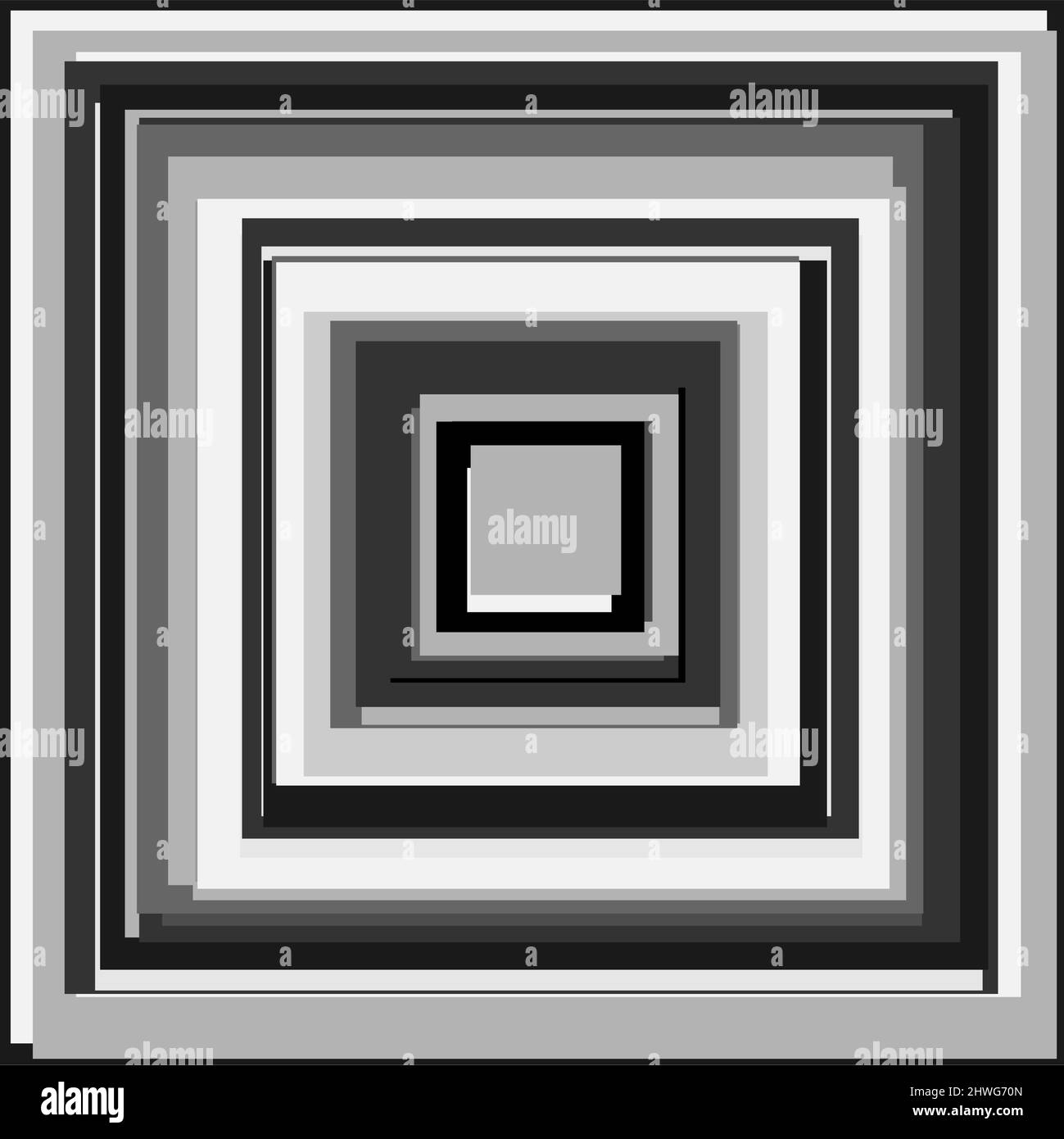 Overlapping random squares abstract grayscale geometric vector ...