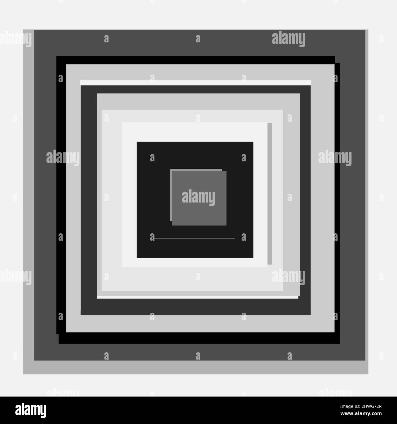 Overlapping random squares abstract grayscale geometric vector ...