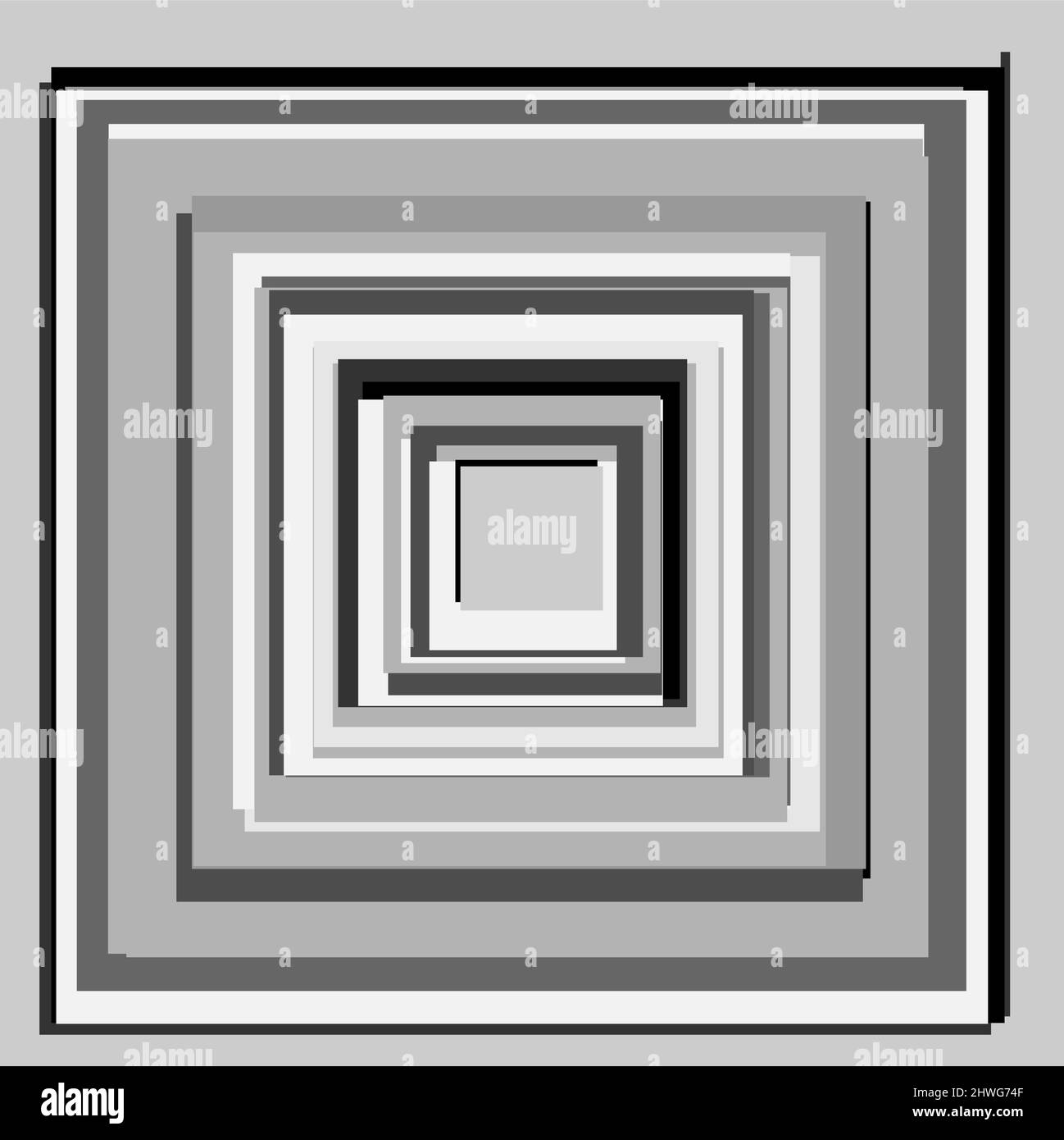 Overlapping random squares abstract grayscale geometric vector ...