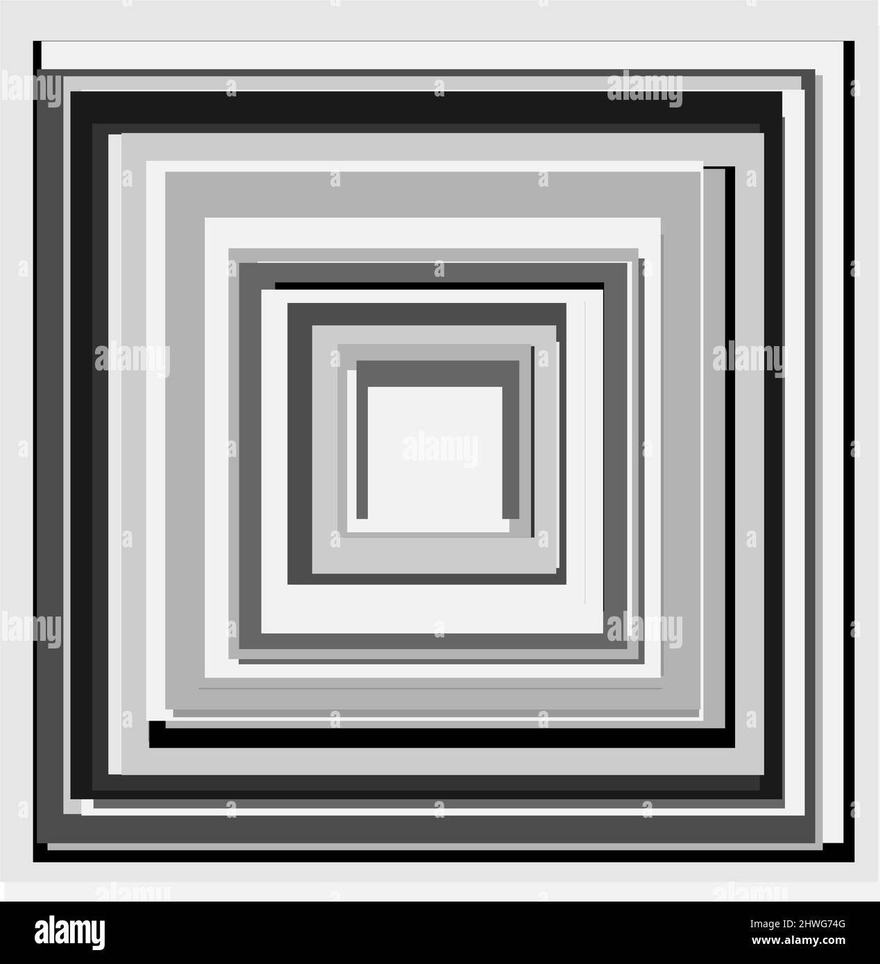 Overlapping random squares abstract grayscale geometric vector ...