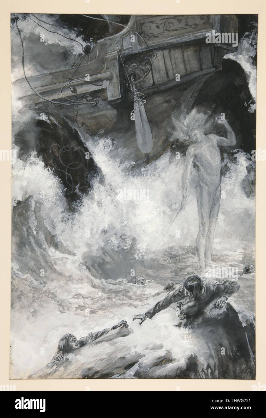 The Shipwreck, illustration for Act I, Scene i, The Tempest. Artist ...