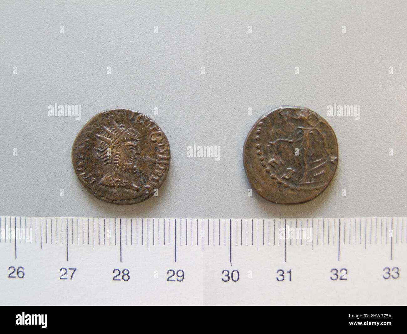 Coin of Tetricus I, Emperor of the Gallic Empire. Ruler: Tetricus I ...
