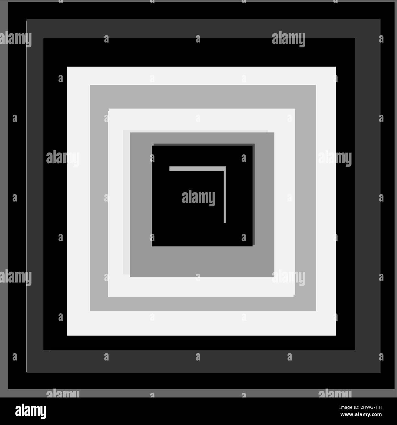 Overlapping random squares abstract grayscale geometric vector ...