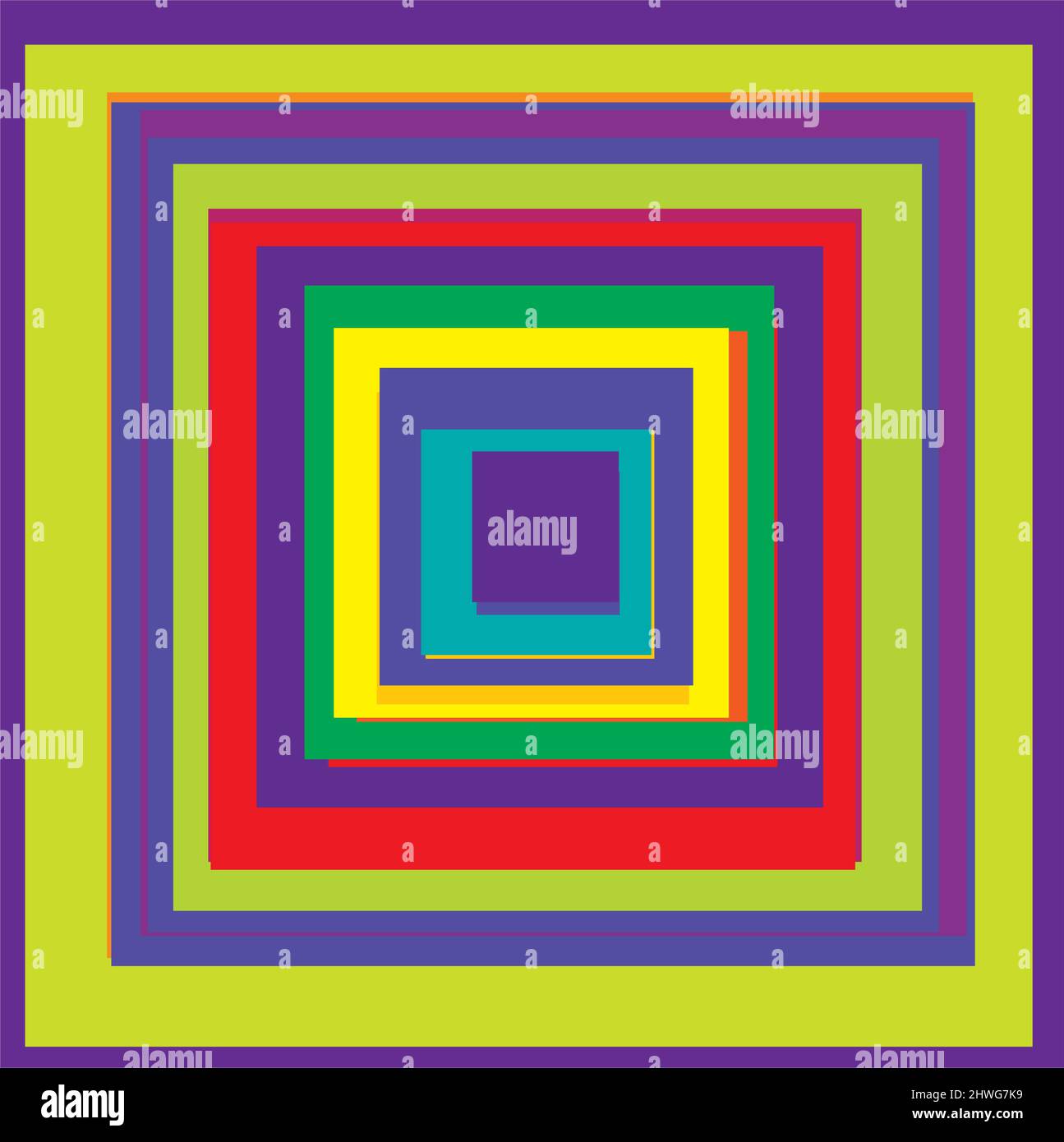 Overlapping random squares abstract colorful geometric vector ...