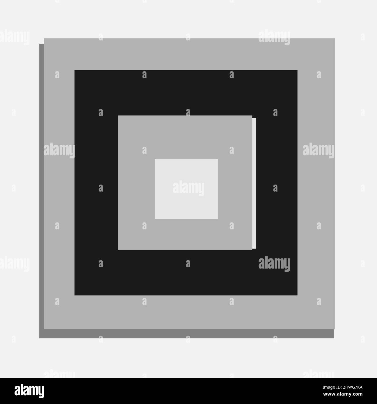 Overlapping random squares abstract grayscale geometric vector ...