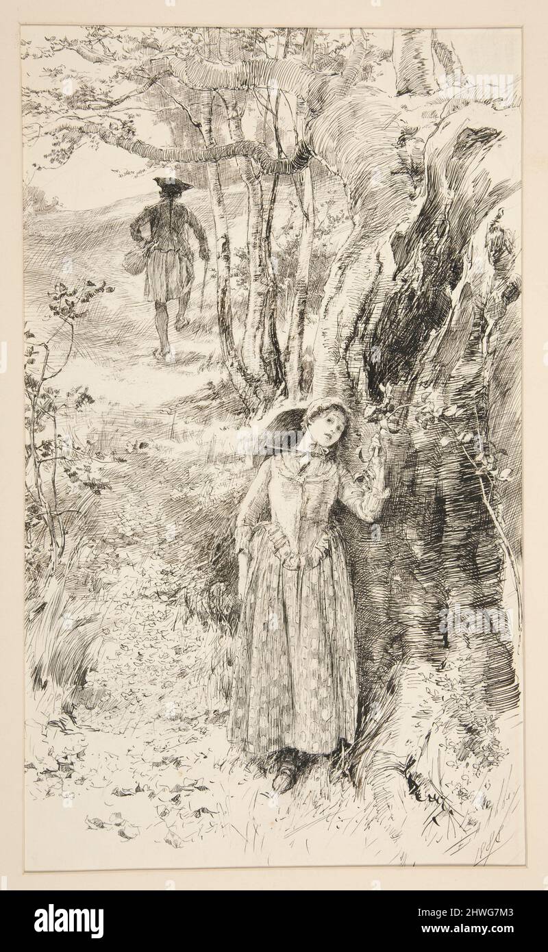 Illustration for “Early One Morning,” from Old Songs. Artist: Edwin ...