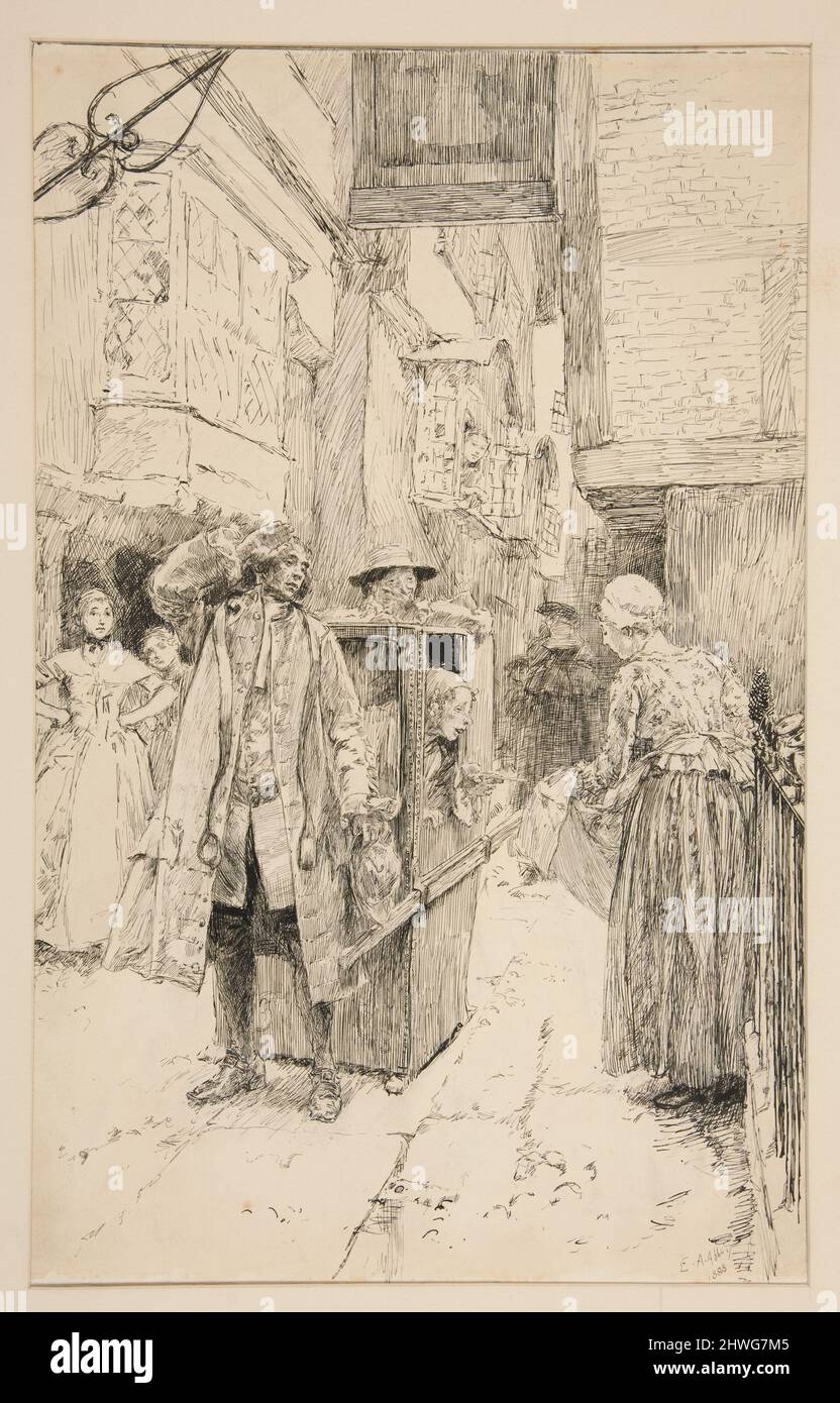 Sketch for The Noble Patron. Artist: Edwin Austin Abbey, American, 1852 ...