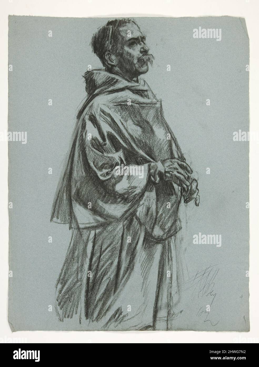 Figure study for King Arthur’s Round Table, from The Quest of the Holy ...