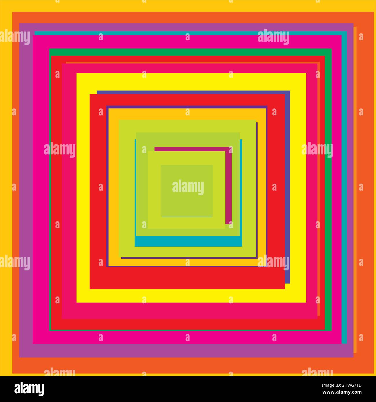 Overlapping Random Squares Abstract Colorful Geometric Vector Illustration Stock Vector