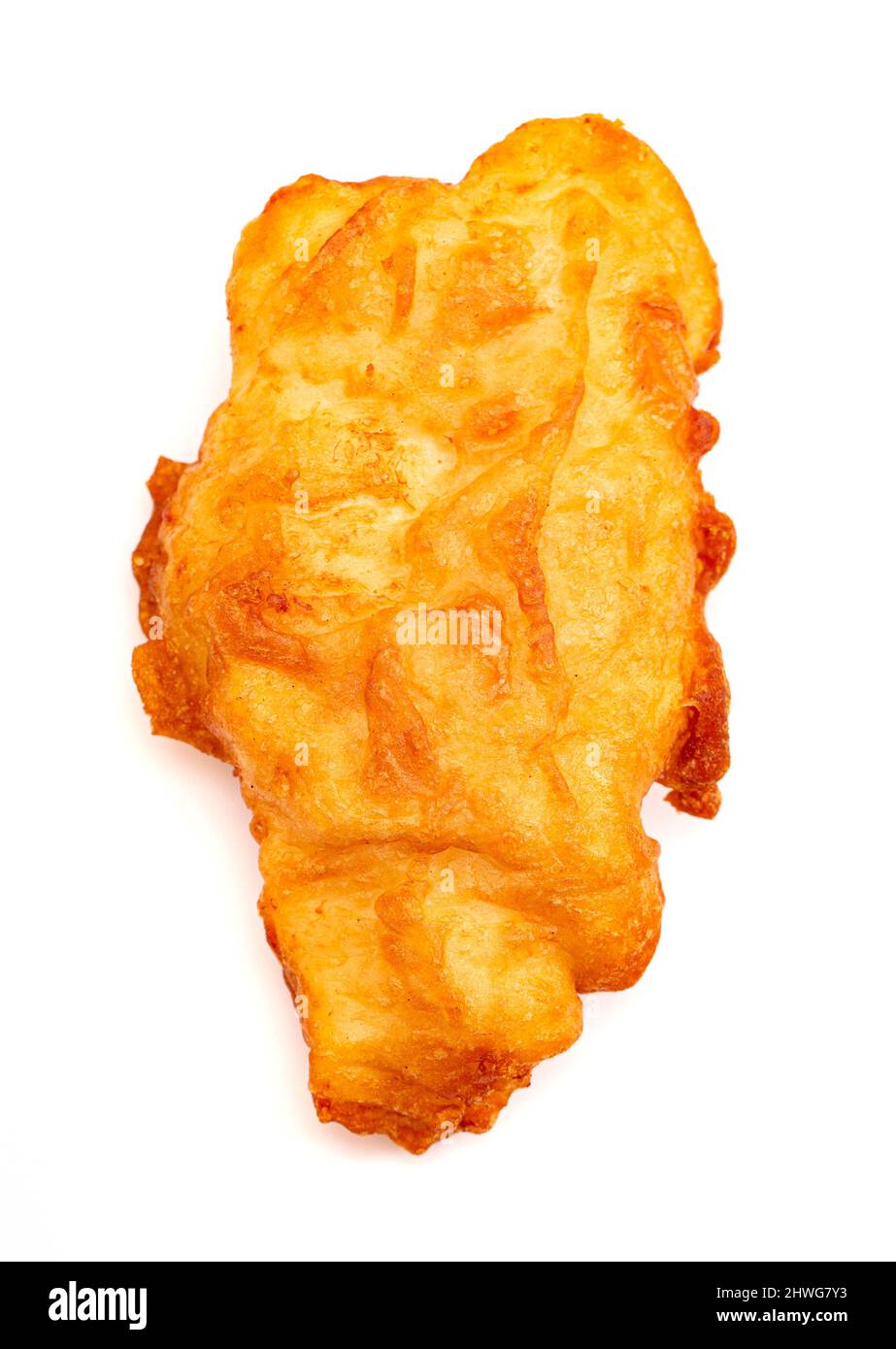 Fried Fish Isolated on a White Background Stock Photo - Alamy