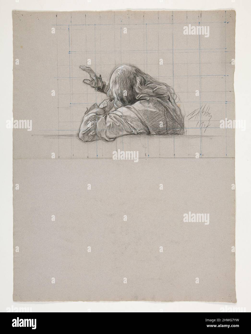 Figure study for King Arthur’s Round Table, from The Quest of the Holy ...
