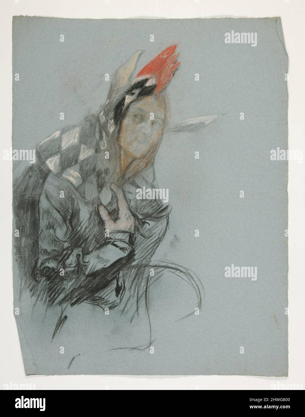 Study of Jester (unused), for the Quest of the Holy Grail (a series of ...