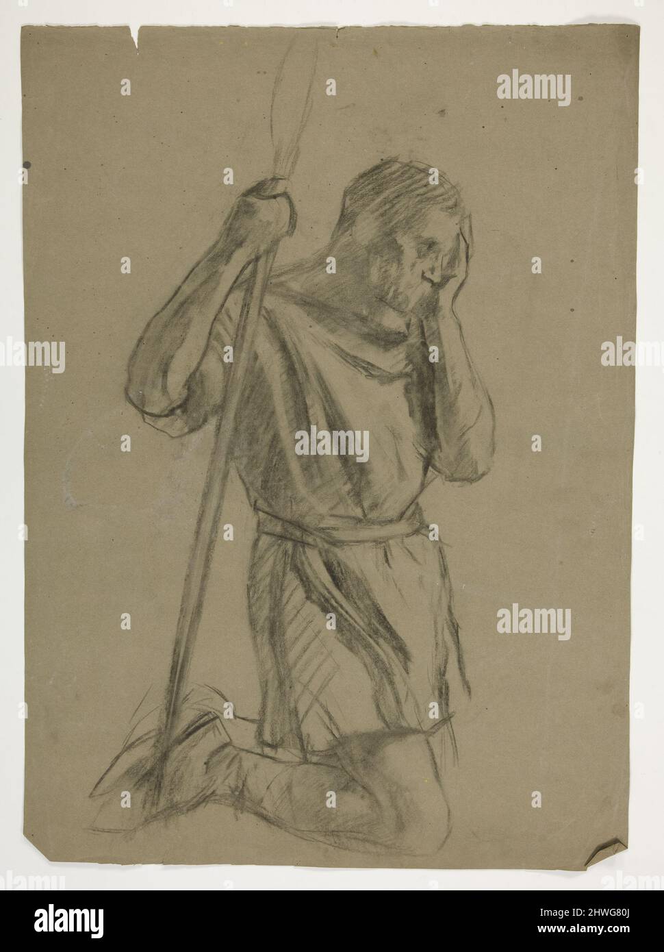 Figure study for King Arthur’s Round Table, from The Quest of the Holy ...