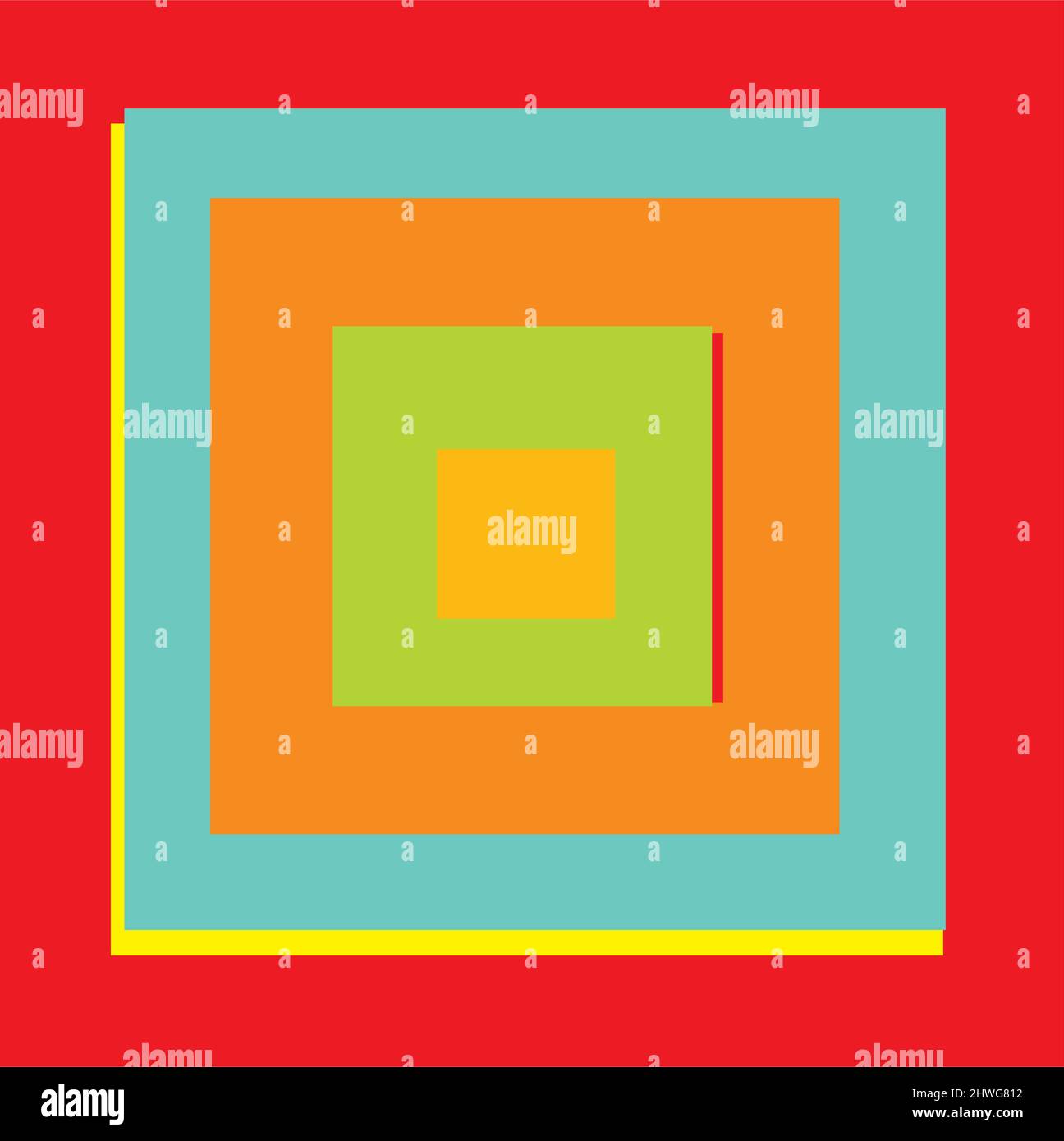 Overlapping random squares abstract colorful geometric vector ...