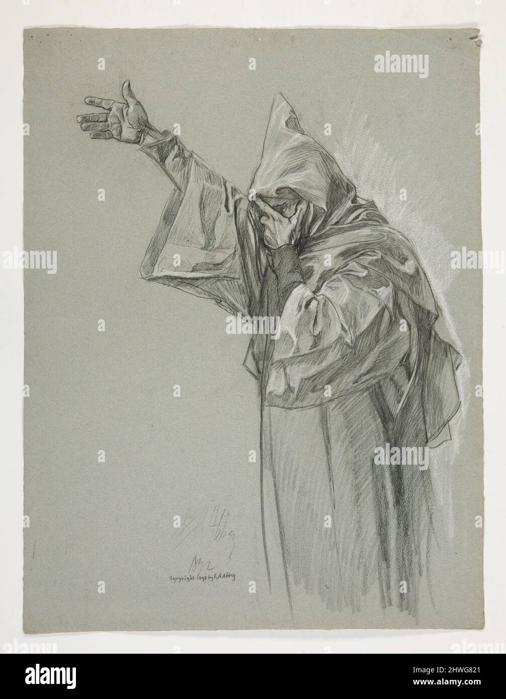 Figure study for King Arthur’s Round Table, from The Quest of the Holy ...