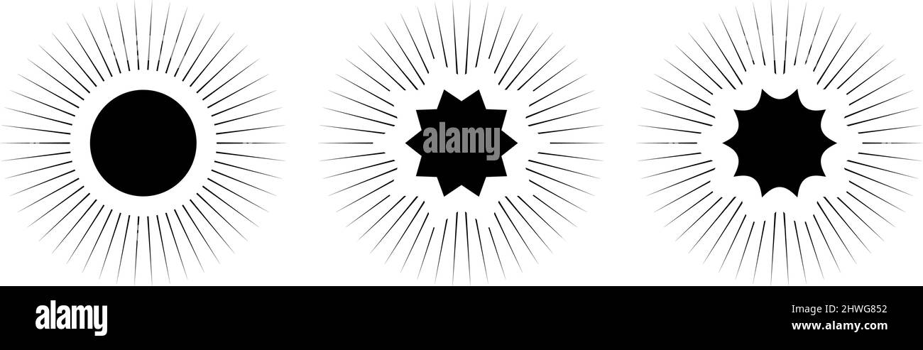 Price flash, starburst, sunburst icon, shape vector - stock vector ...