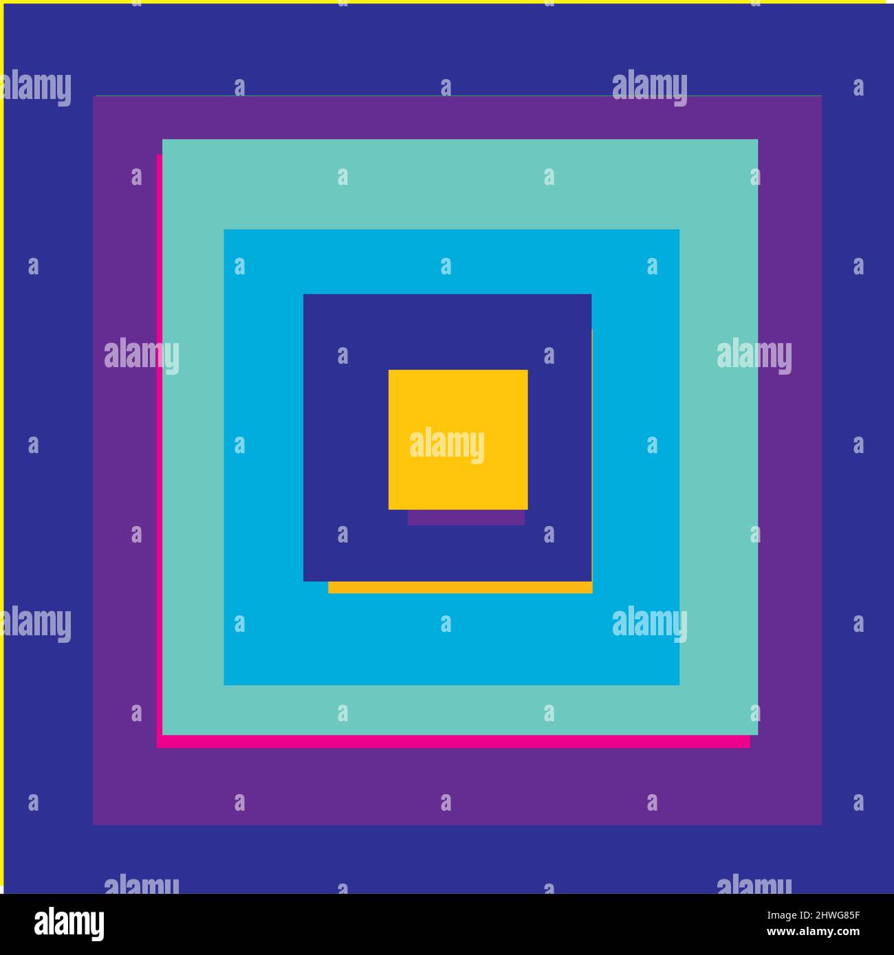 Overlapping random squares abstract colorful geometric vector ...