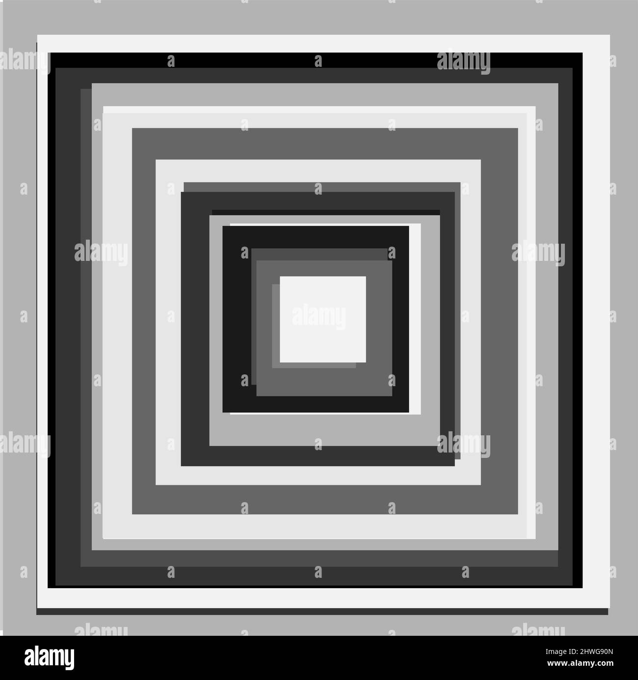 Overlapping random squares abstract grayscale geometric vector ...