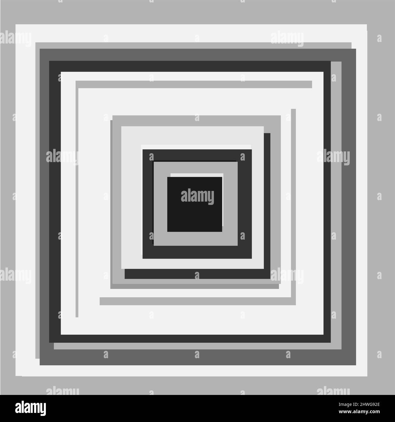 Overlapping random squares abstract grayscale geometric vector ...